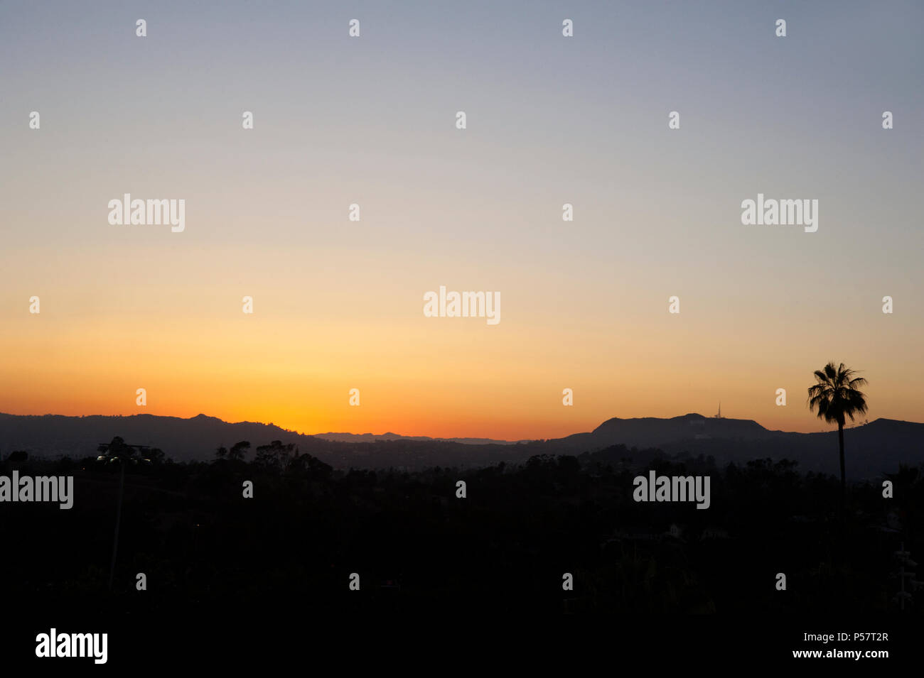 Hollywood hills sunset hi-res stock photography and images - Alamy