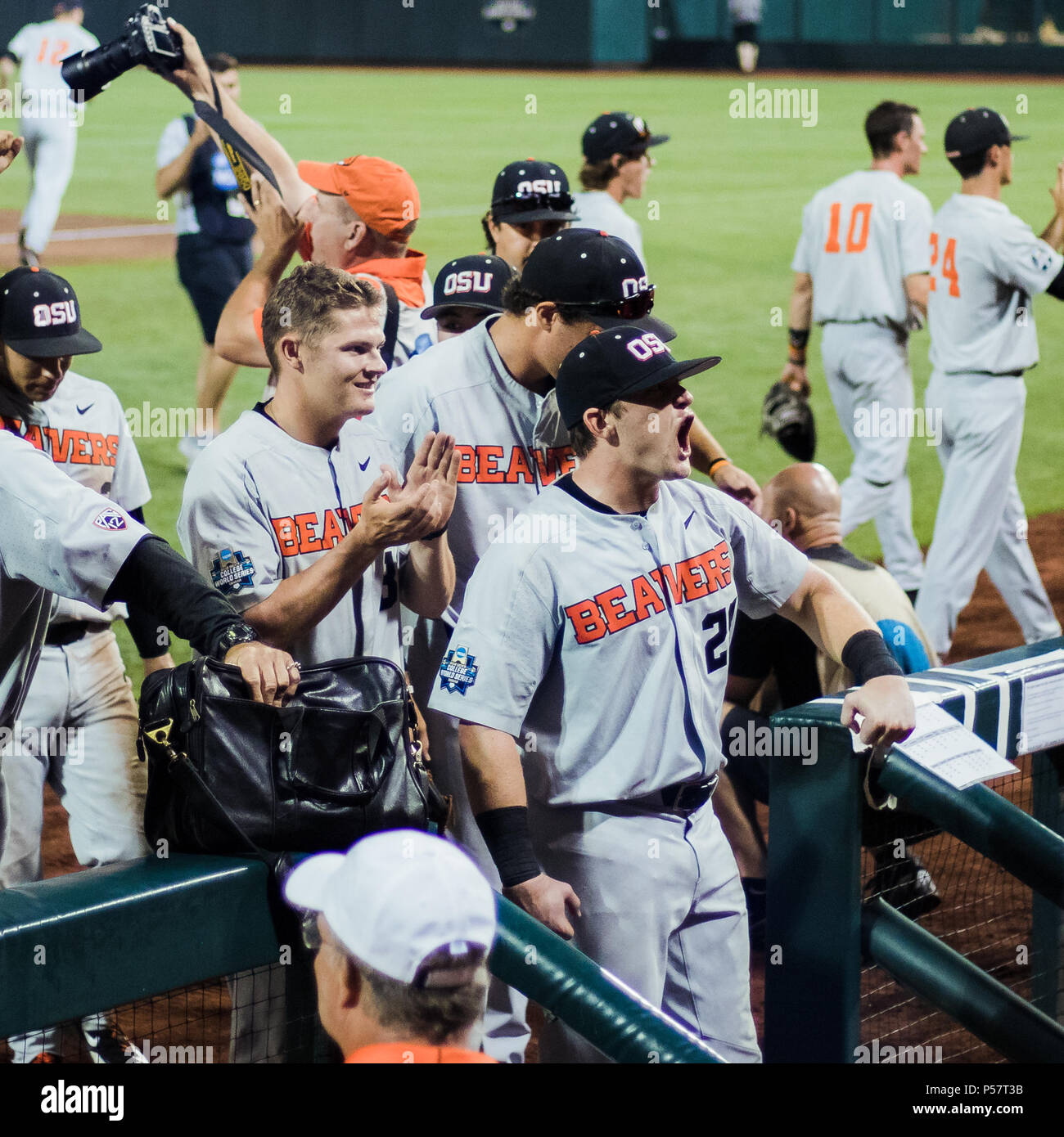 2018 College World Series Baseball Stock Photo - Alamy
