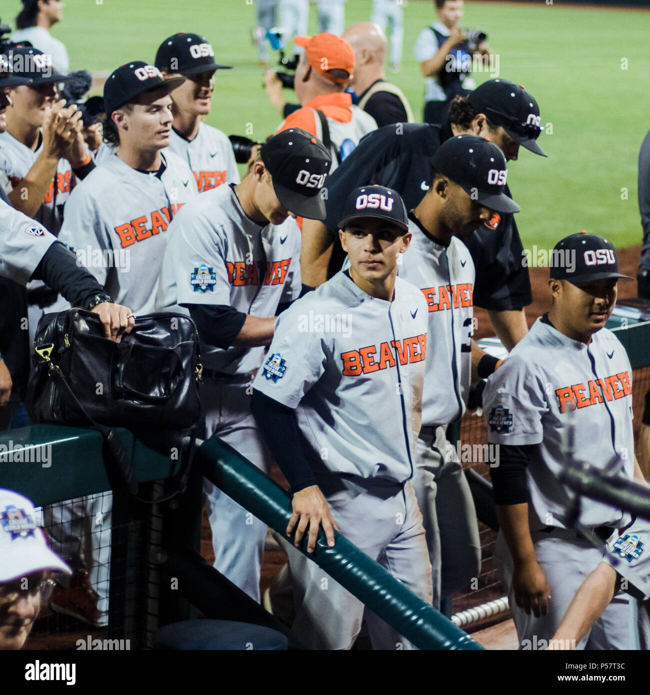 College world series hi-res stock photography and images - Alamy