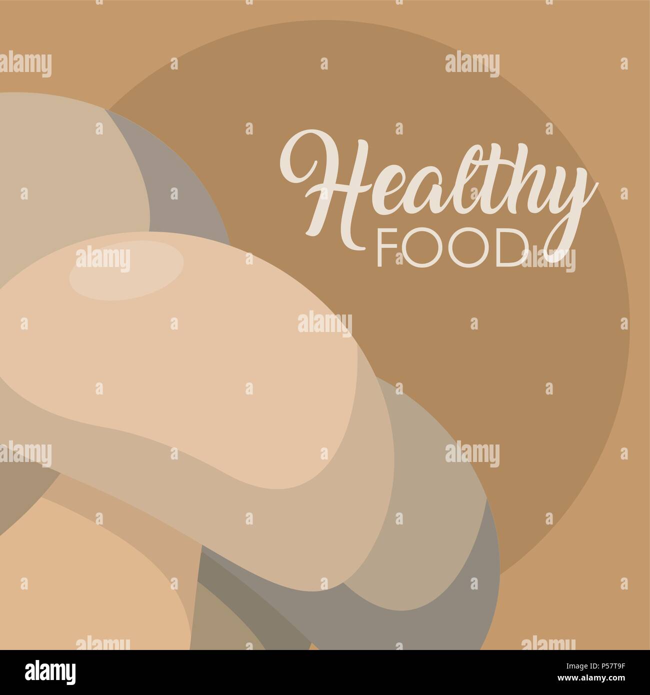 Mushrooms fresh and organic vegetables vector illustration graphic ...