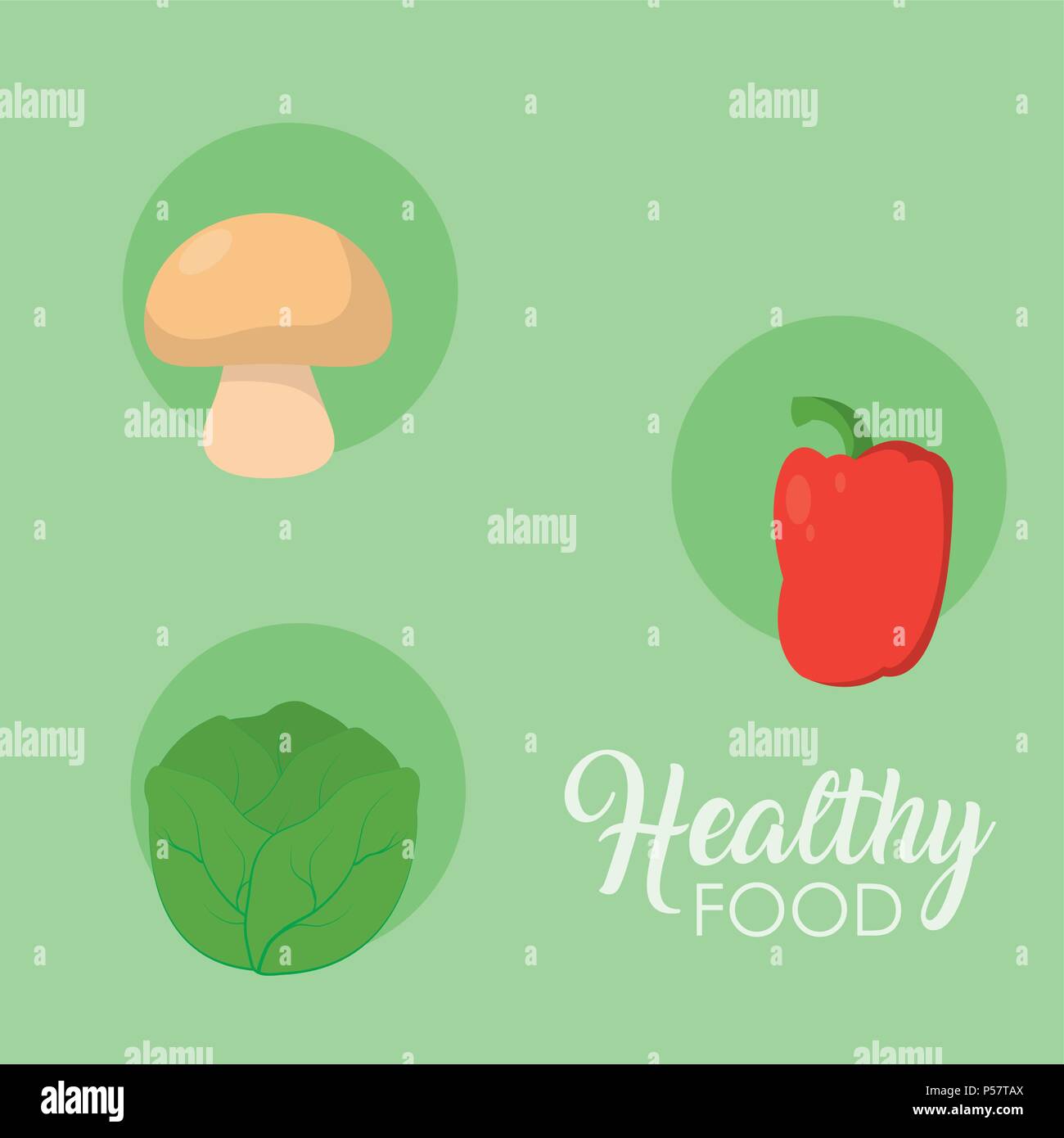 Set of vegetables round icons vector illustration graphic design Stock ...