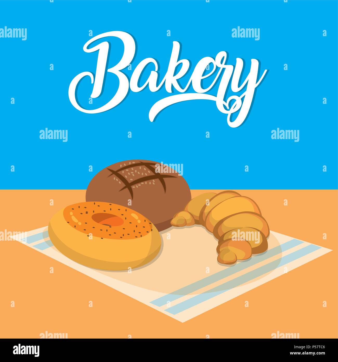 Organic bakery products on Stock Vector Images - Alamy