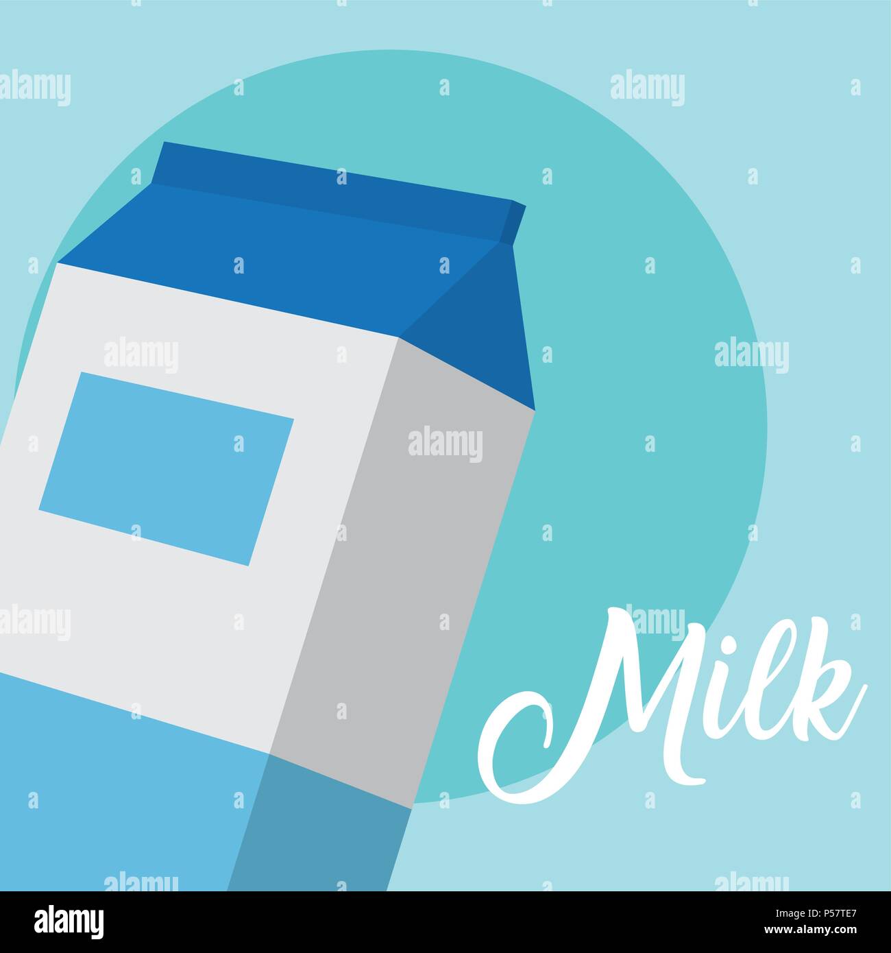 Milk box over blue background vector illustration graphic design Stock ...
