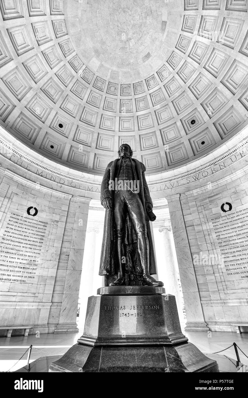 Jefferson memorial washington Black and White Stock Photos & Images - Alamy