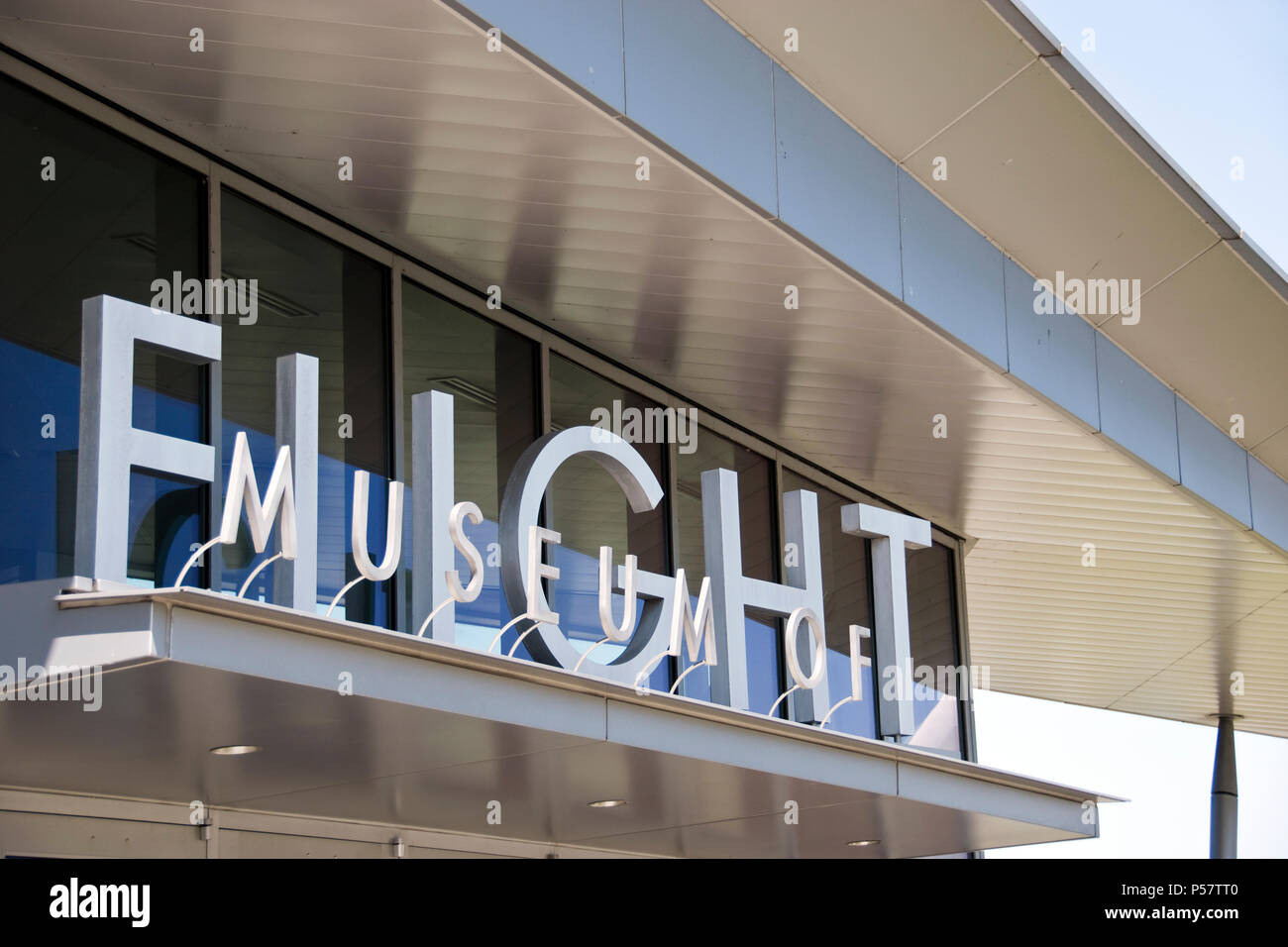 Entrance to the Museum of Flight at Boeing Field, Tukwila, Washington ...