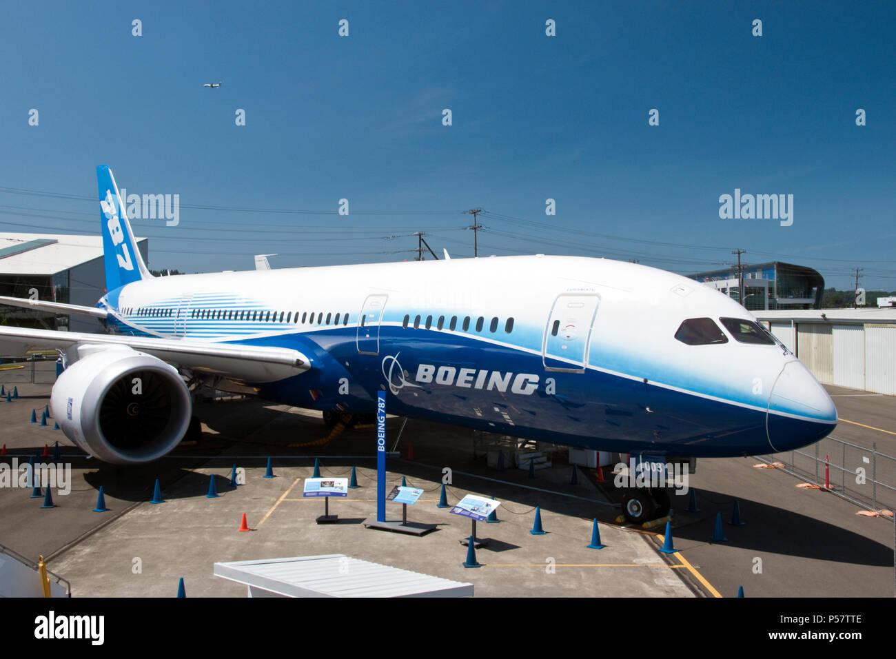 A Boeing 787 Dreamliner, the third built and used for flight testing ...