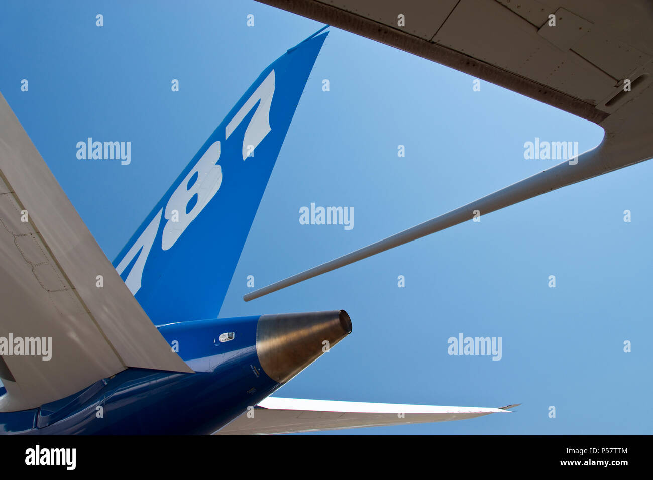 A Boeing 787 Dreamliner, the third built and used for flight testing ...