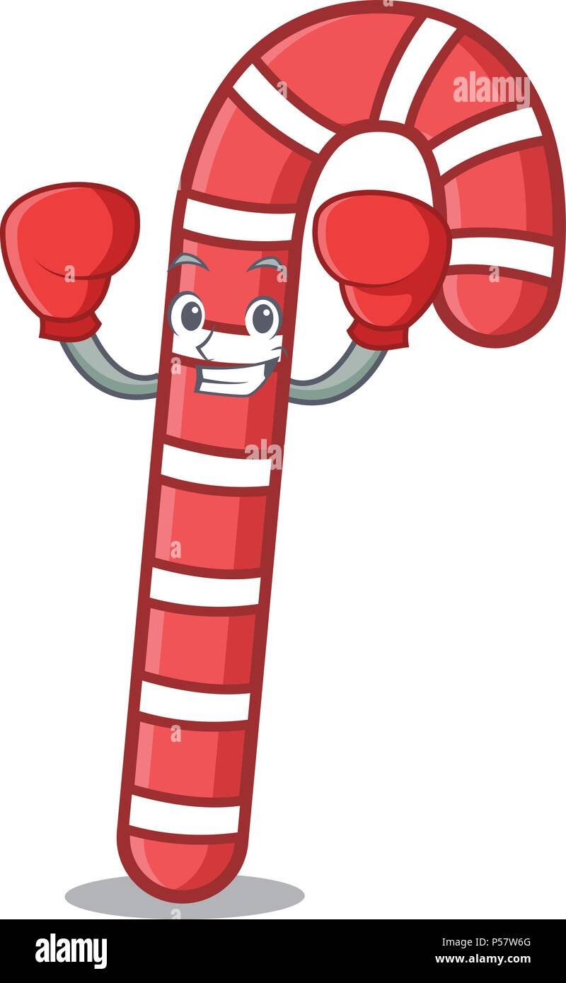 Boxing candy canes character cartoon Stock Vector Image & Art - Alamy