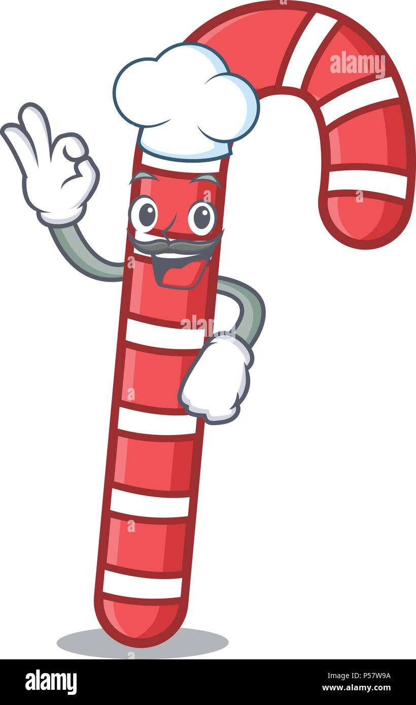 Chef candy canes character cartoon Stock Vector Image & Art - Alamy