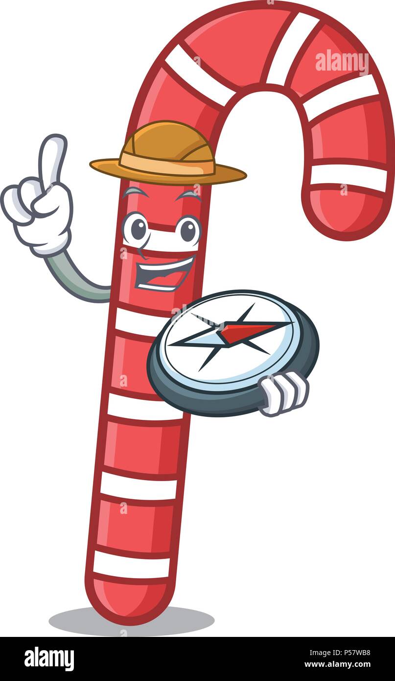 Explorer candy canes mascot cartoon Stock Vector Image & Art - Alamy