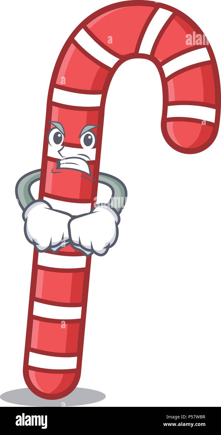 Angry candy canes mascot cartoon Stock Vector Image & Art - Alamy