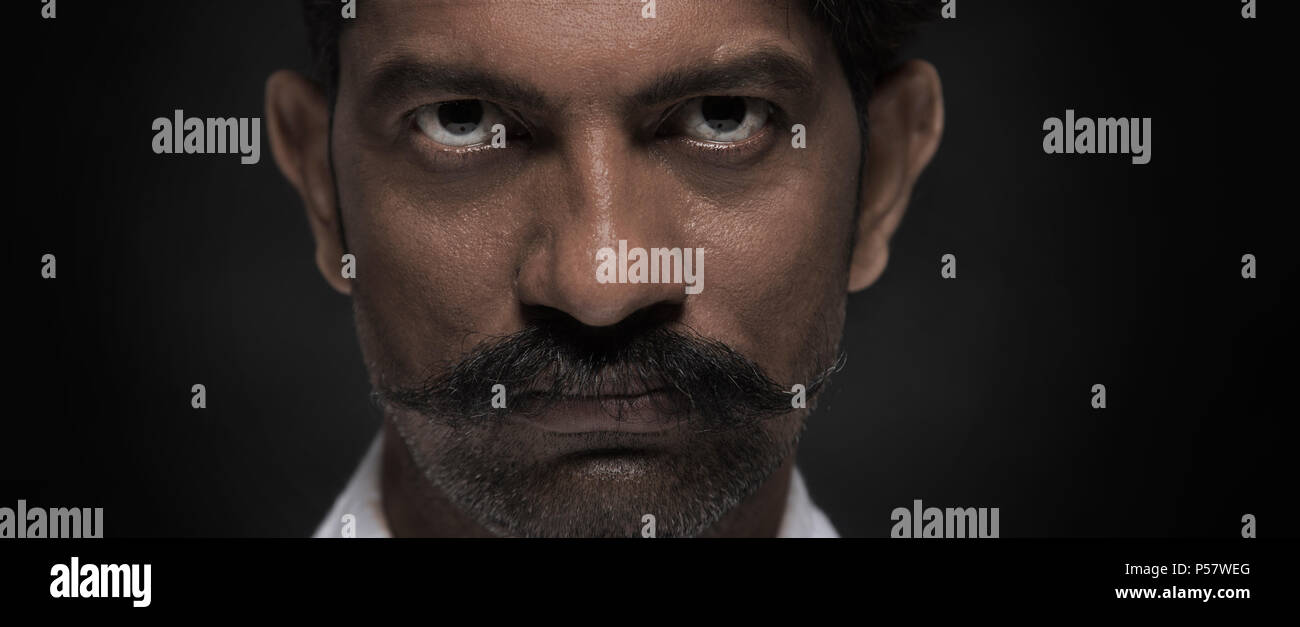 Close up of rural male Indian farmer Stock Photo - Alamy