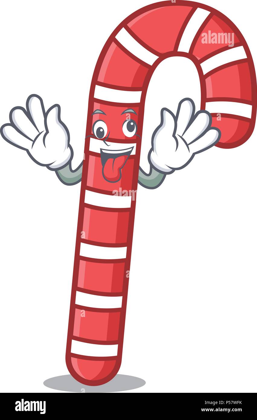 Crazy candy canes mascot cartoon Stock Vector Image & Art - Alamy