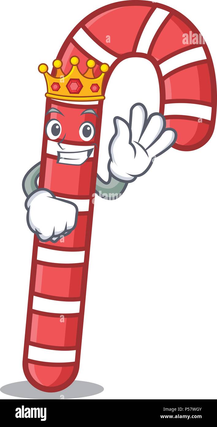 King candy canes mascot cartoon Stock Vector Image & Art - Alamy