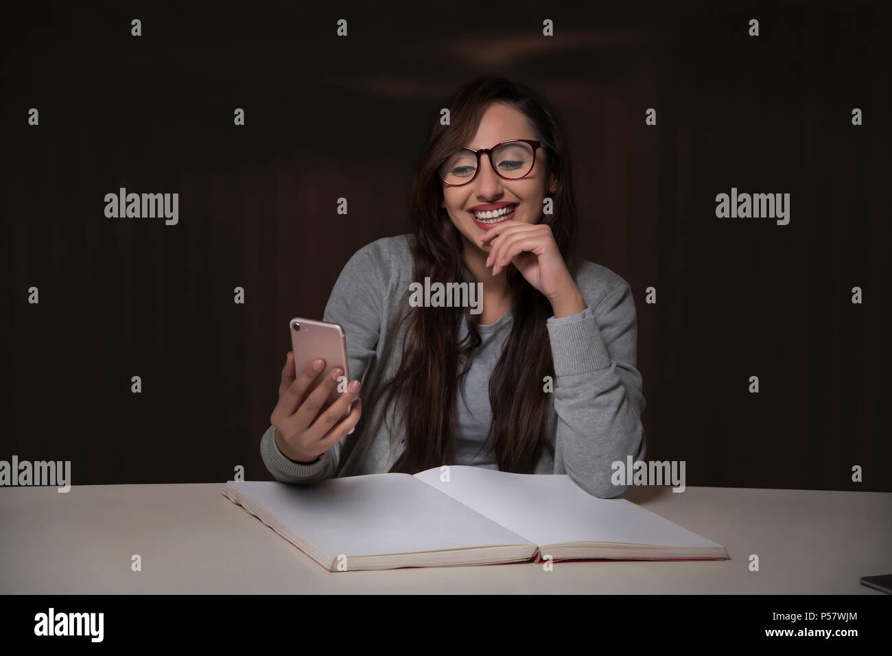 Indian book student education woman hi-res stock photography and images ...
