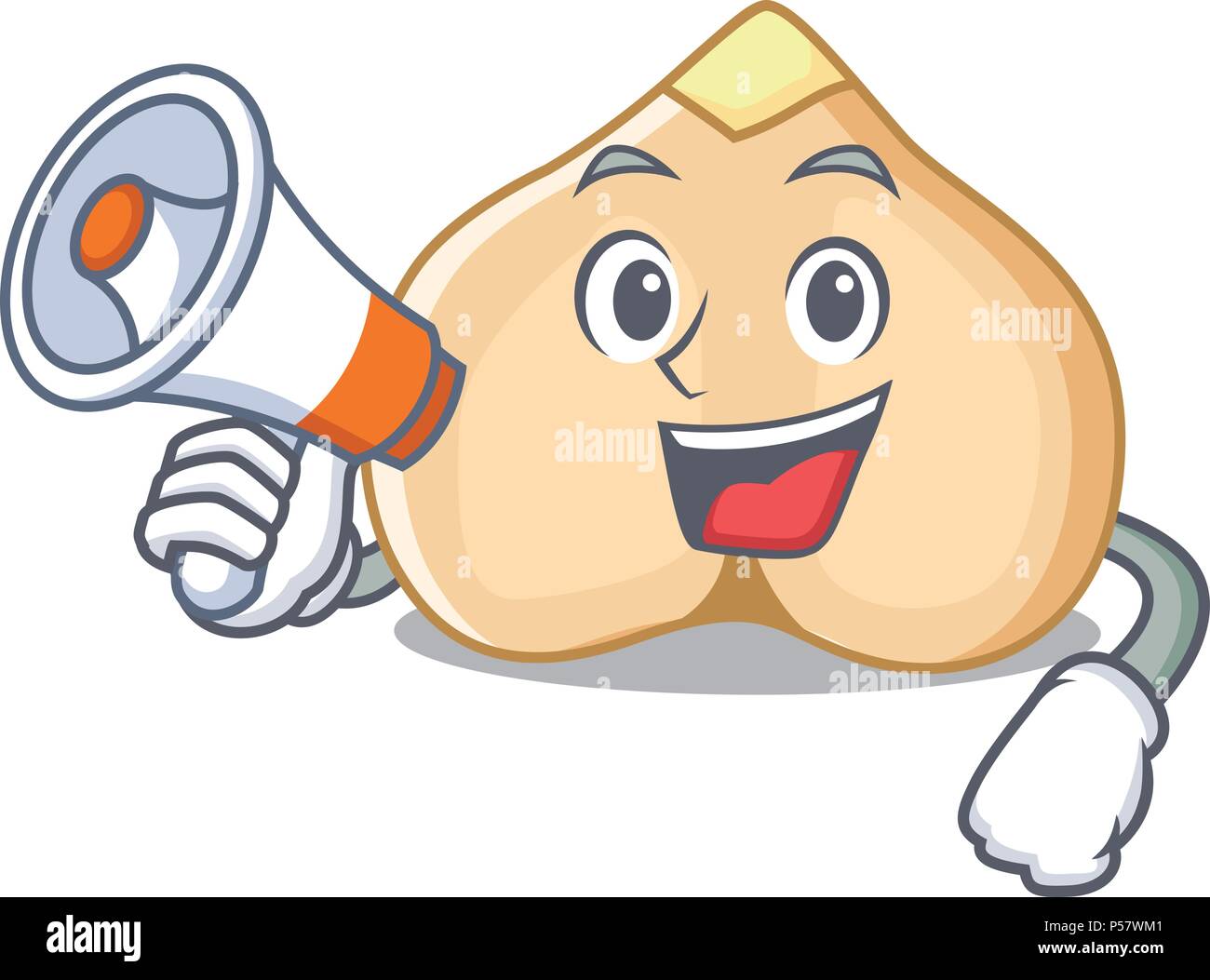 With megaphone chickpeas character cartoon style Stock Vector Image ...