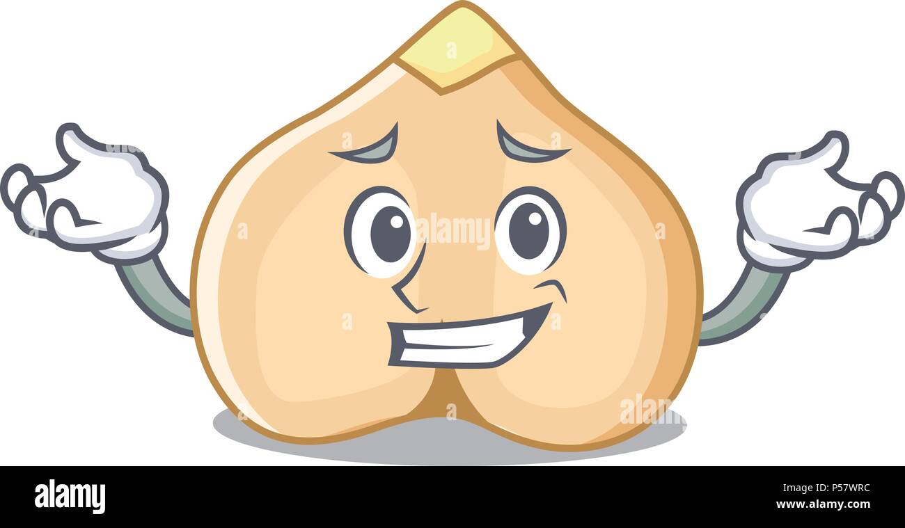 Grinning chickpeas character cartoon style Stock Vector Image & Art - Alamy