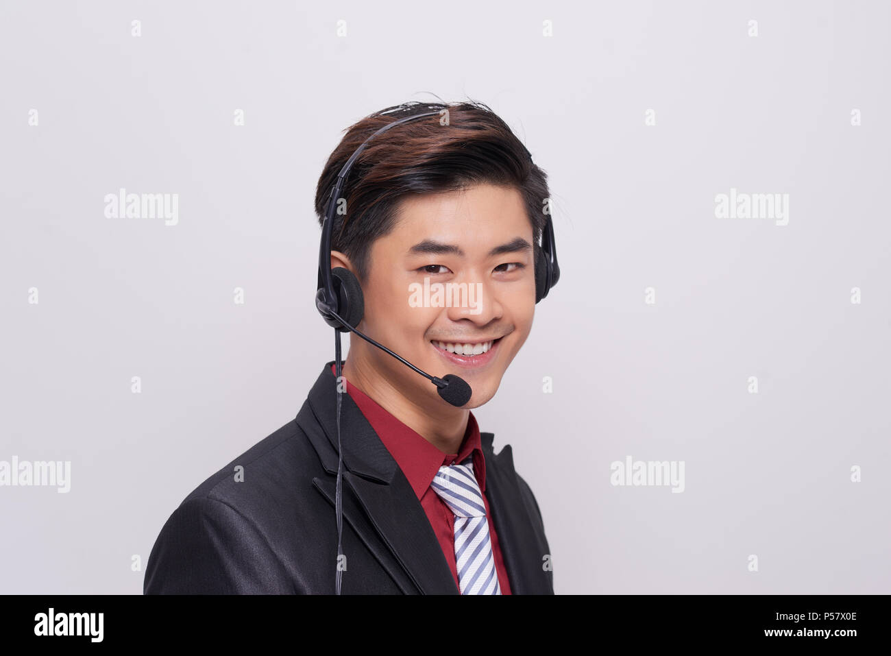 Asian chinese call center agent hi-res stock photography and images - Alamy