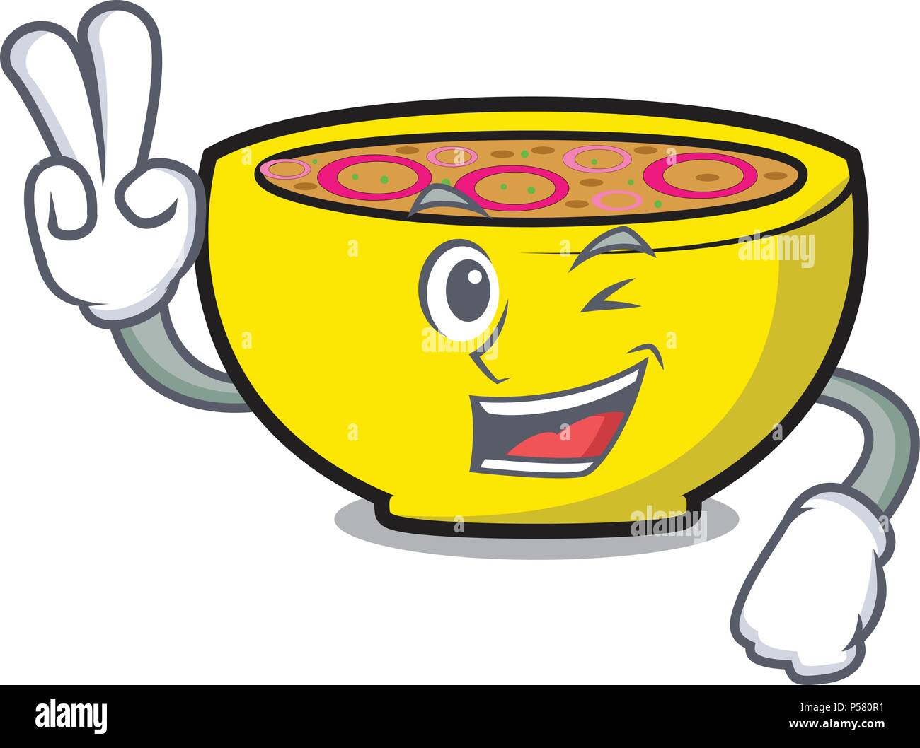 Two finger soup union character cartoon Stock Vector Image & Art - Alamy