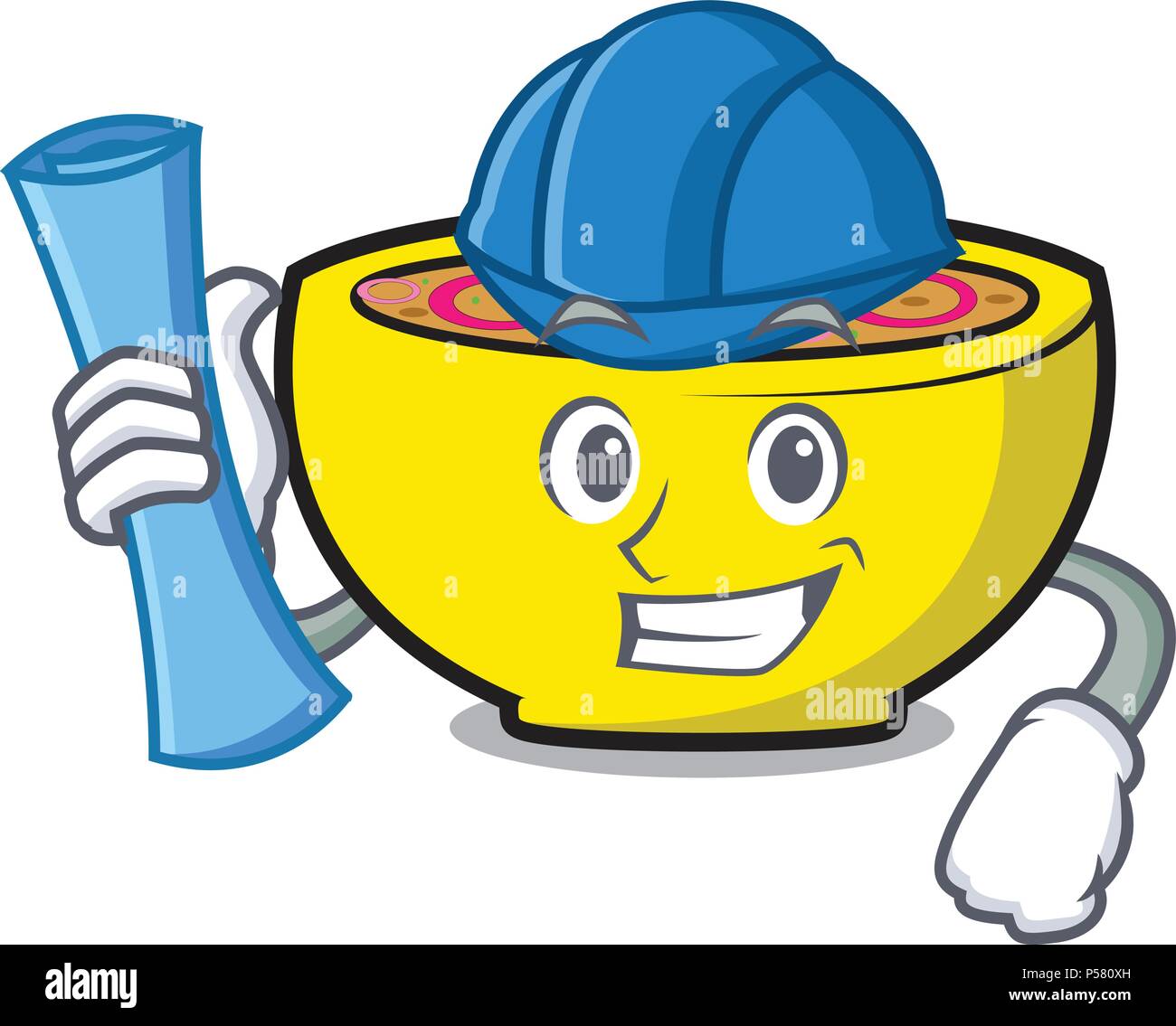 Architect soup union character cartoon Stock Vector Image & Art - Alamy