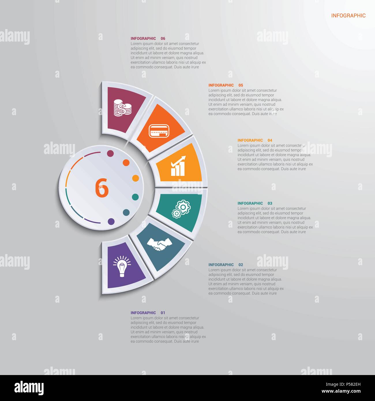6 infographic hi-res stock photography and images - Alamy