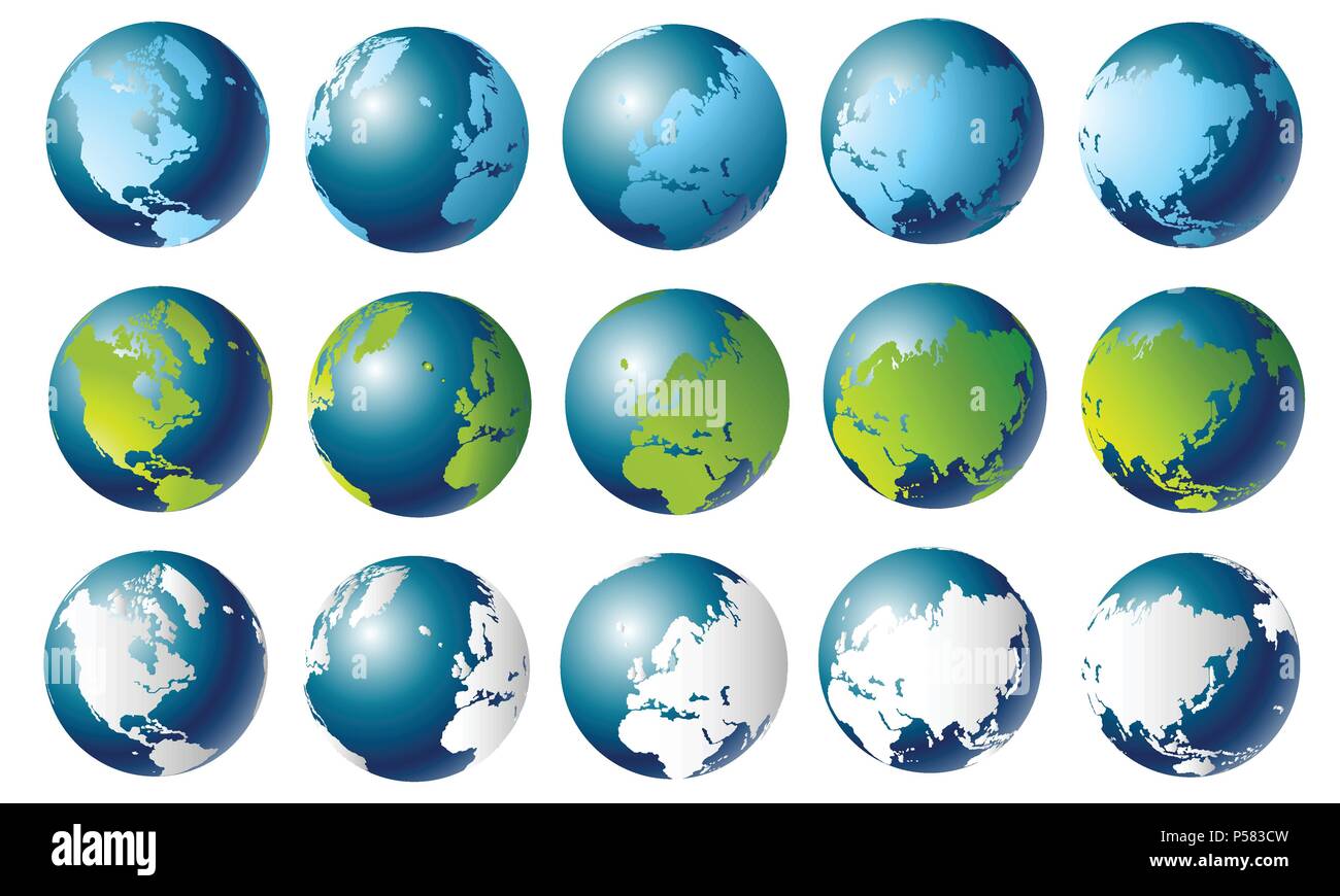 Earth continent Stock Vector Images - Alamy