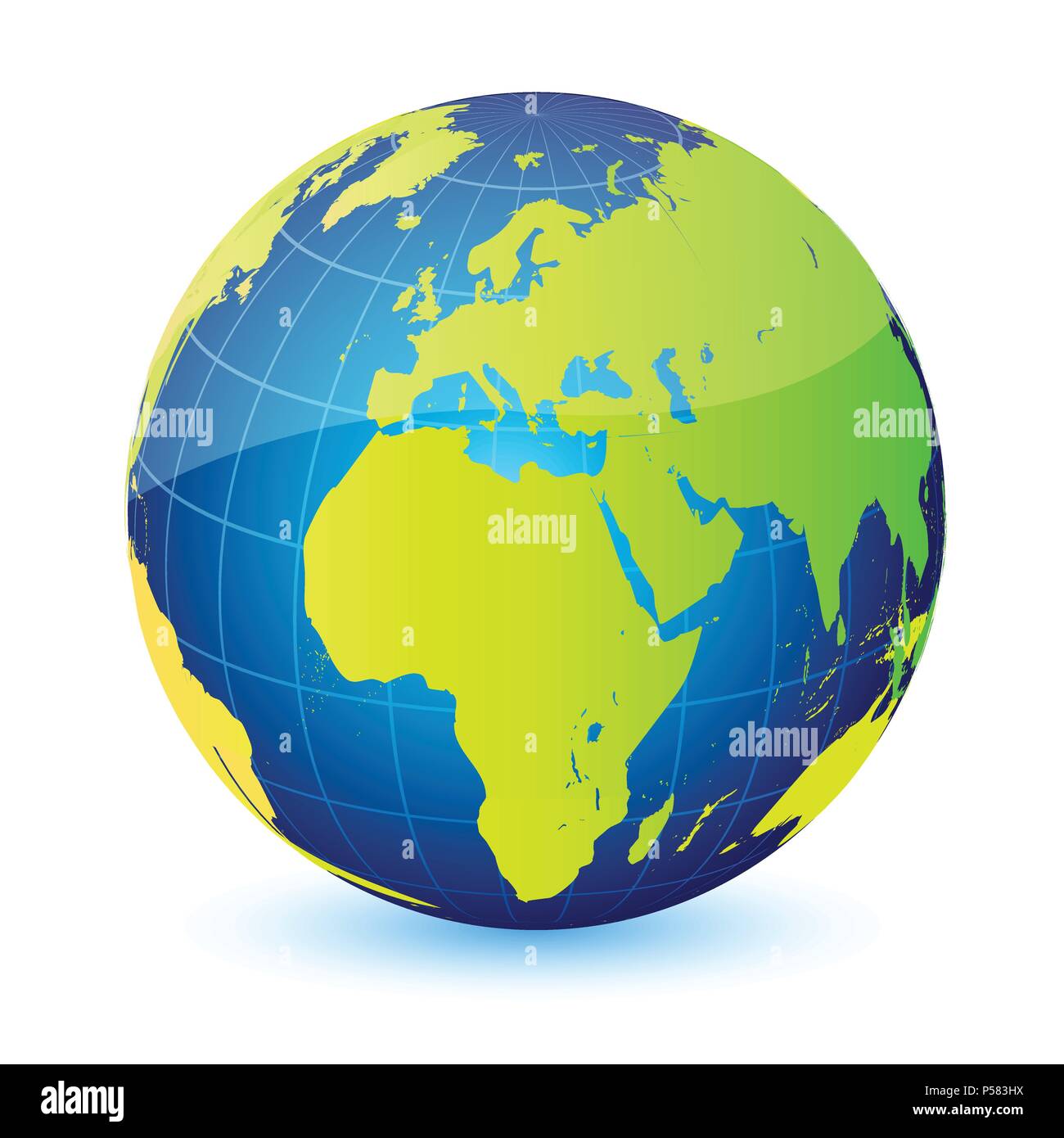 World Globe Vector Stock Vector Image & Art - Alamy