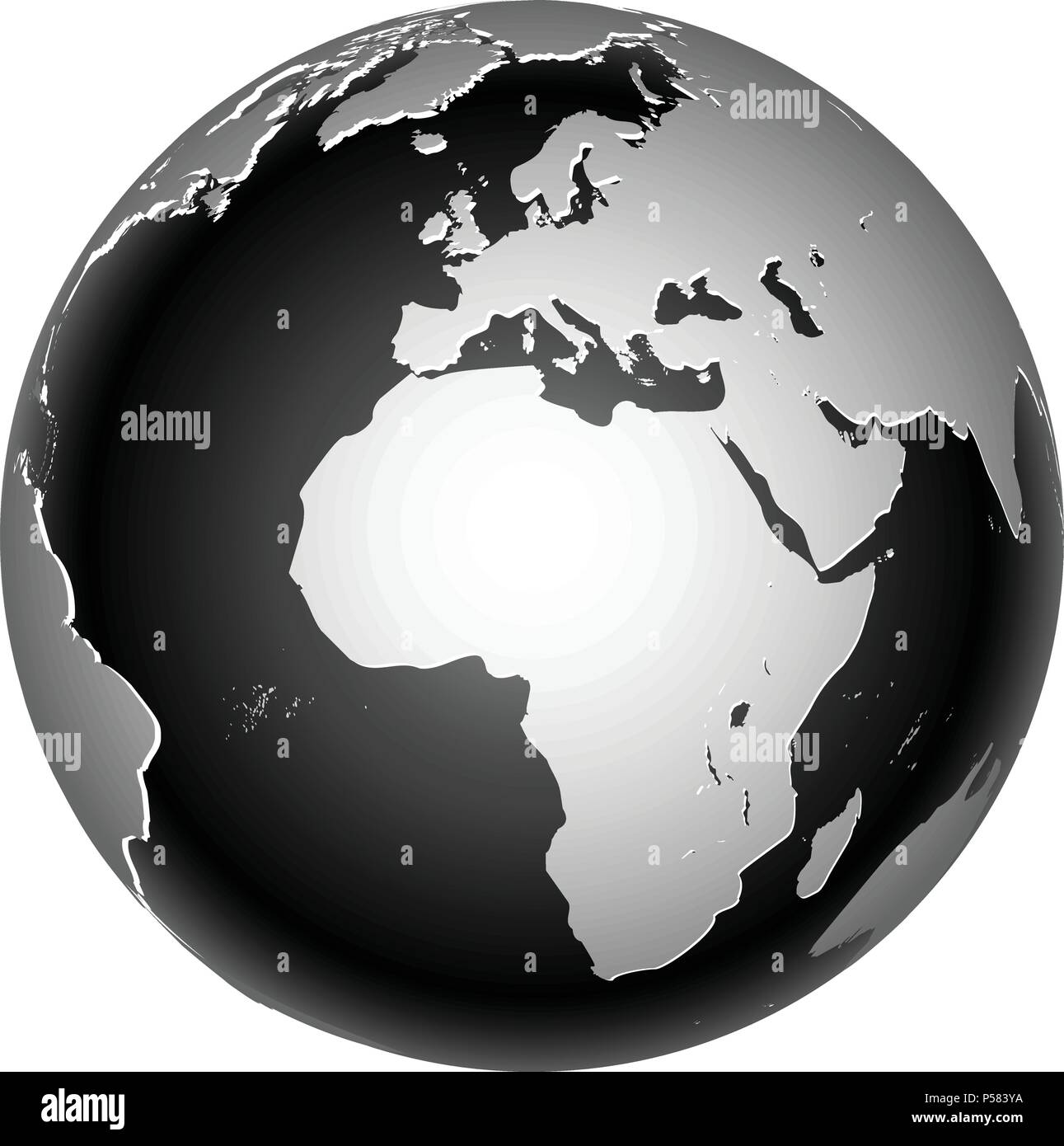 World Globe Vector Stock Vector Image & Art - Alamy