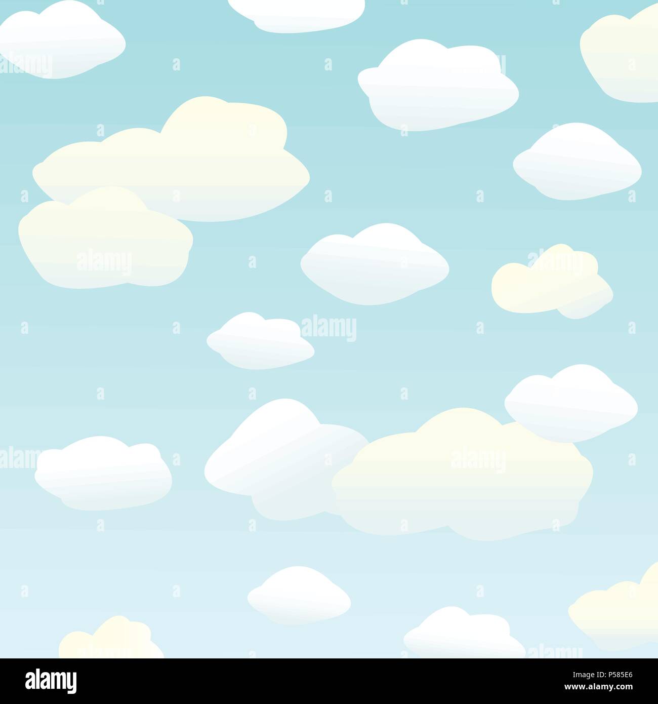 Cute baby cloud pattern vector seamless Stock Vector Image & Art - Alamy