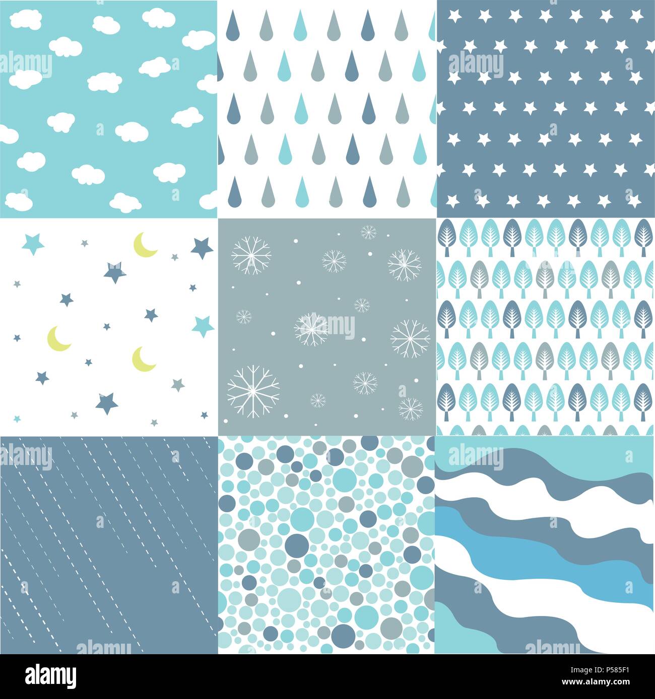 Water drop patterns Stock Vector Images - Alamy