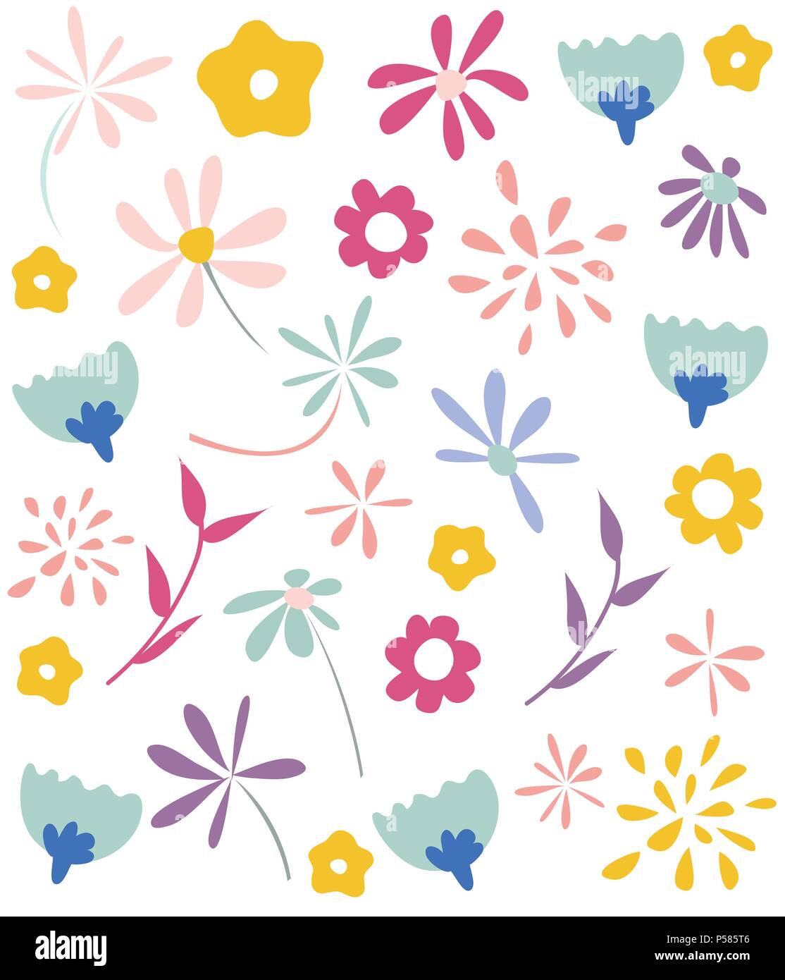 Seamless floral pattern, spring background Stock Vector Image & Art - Alamy