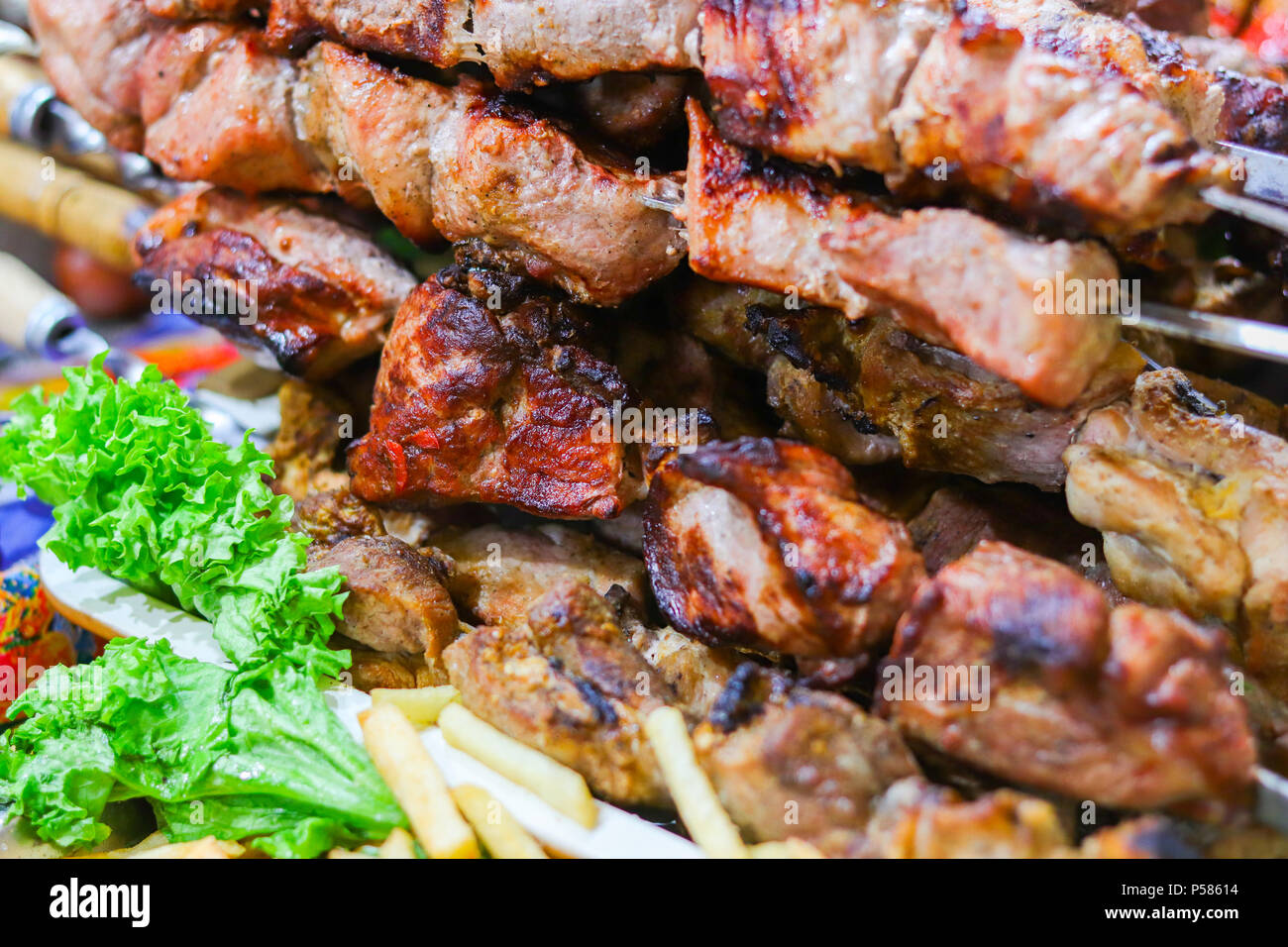 Barbecue food on street hi-res stock photography and images - Alamy