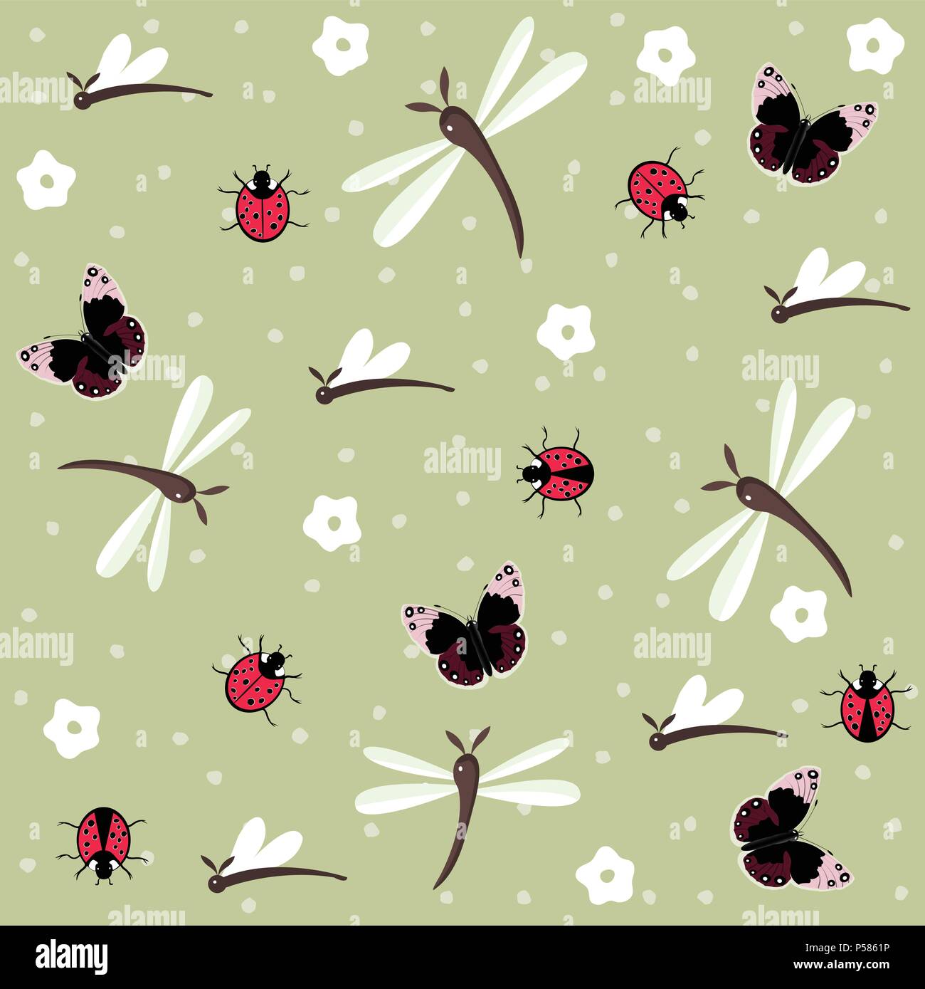 Lake insects Stock Vector Images - Alamy