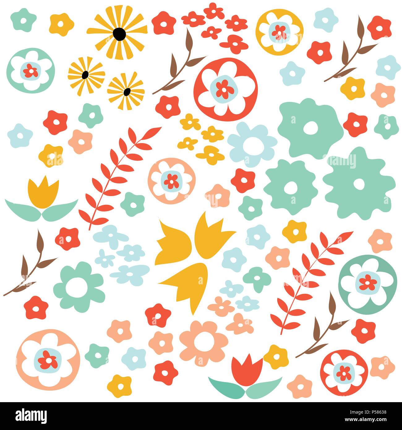 Seamless floral pattern, fabric texture Stock Vector Image & Art - Alamy Seamless floral pattern, fabric texture Stock Vector Image & Art - Alamy