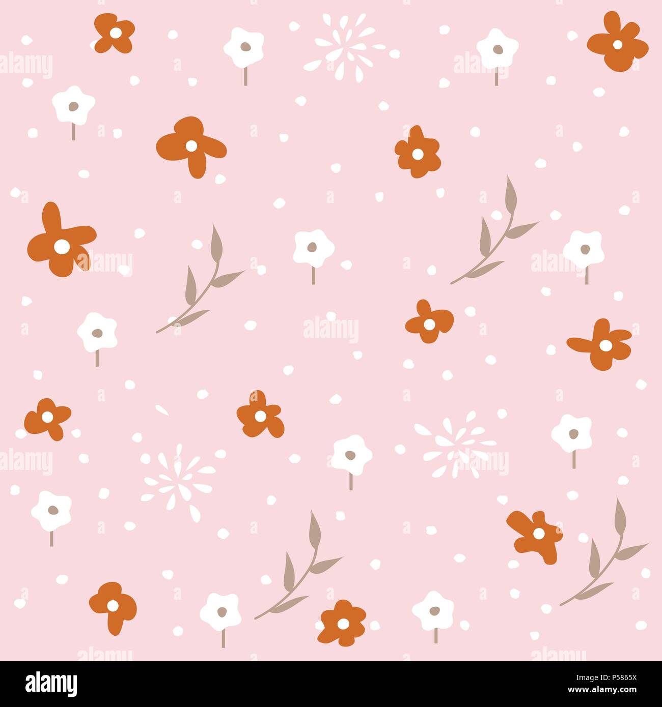Seamless floral pattern, spring background Stock Vector Image & Art - Alamy