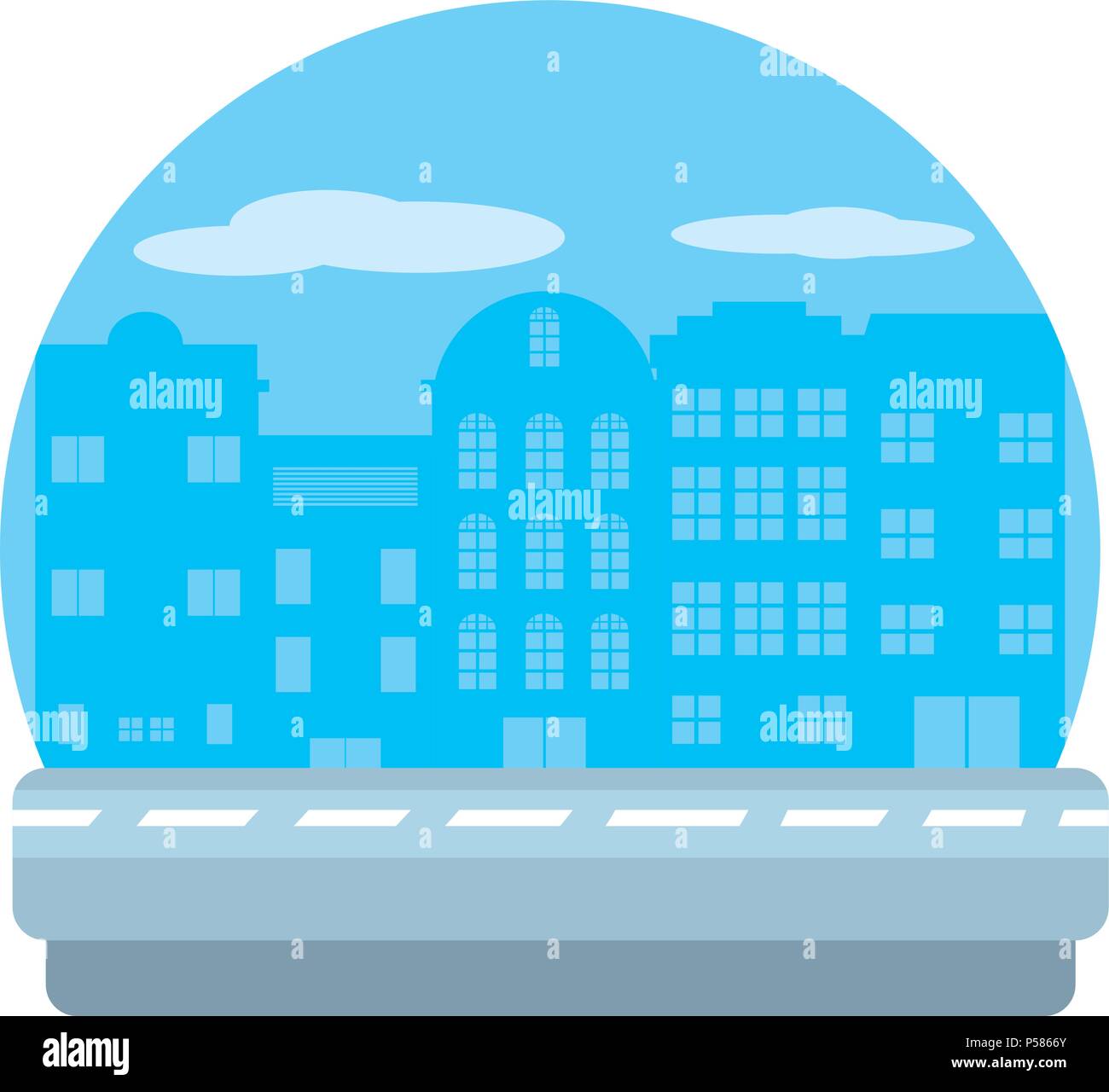 architecture building modern urban city vector illustration Stock ...