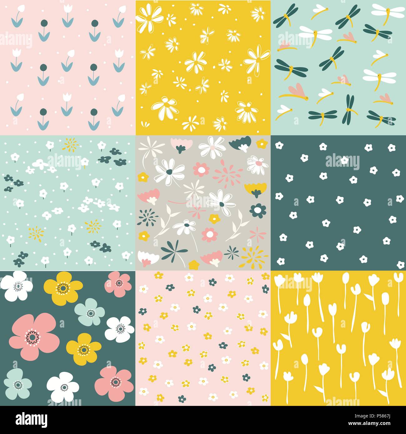 Abstract natural patterns Stock Vector Images - Alamy