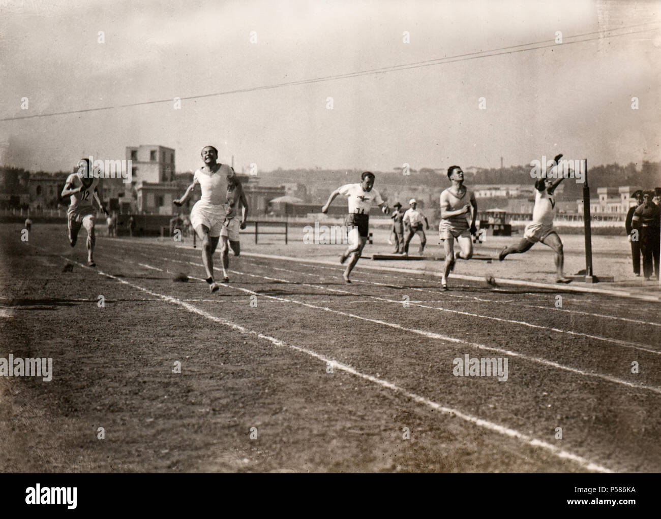 Italian Athletics Championships: 4x100 relay (1927). The picture was ...