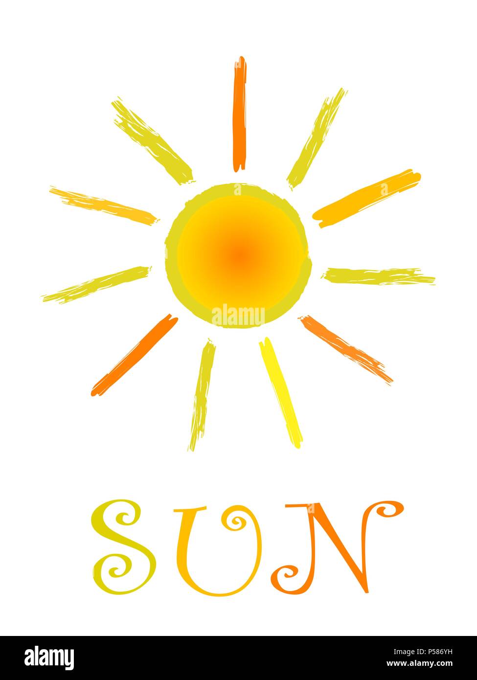 Drawing of sun icon Stock Vector Image & Art - Alamy