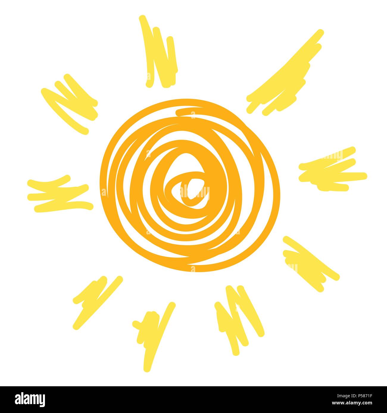 Drawing of sun icon Stock Vector Image & Art - Alamy