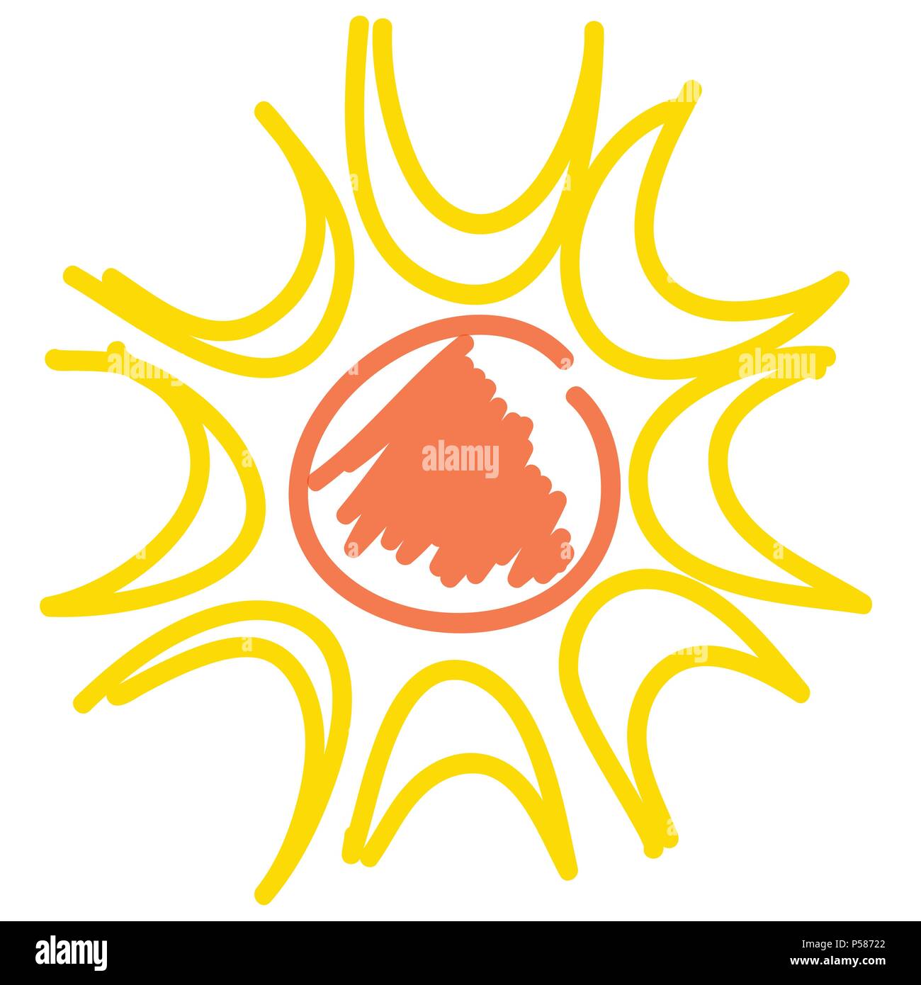 Drawing of sun icon Stock Vector Image & Art - Alamy