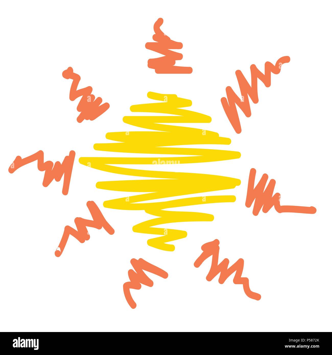 Sun burning flame Cut Out Stock Images & Pictures - Alamy