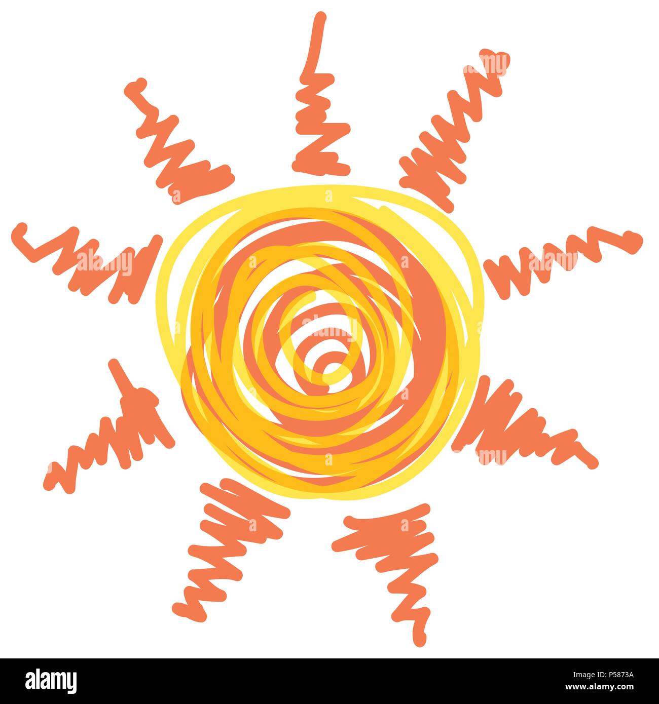 Drawing of sun icon Stock Vector Image & Art - Alamy