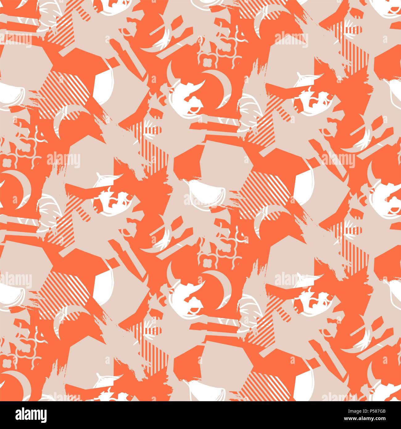 Abstract collage calm pattern seamless texture vector Stock Vector ...