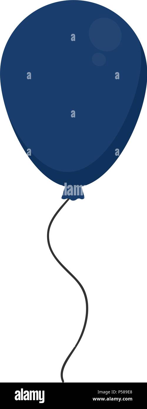 cute balloon decoration object design vector illustration Stock Vector ...