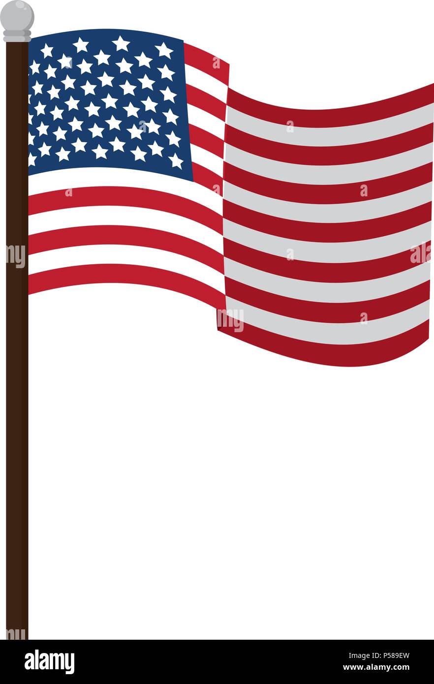 usa flag america patriot symbol vector illustration Stock Vector Image ...