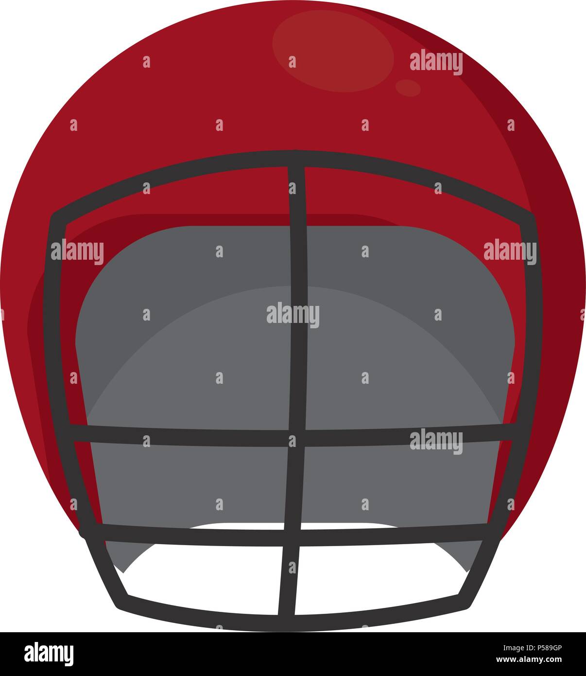 america football helmet uniform style vector illustration Stock Vector ...