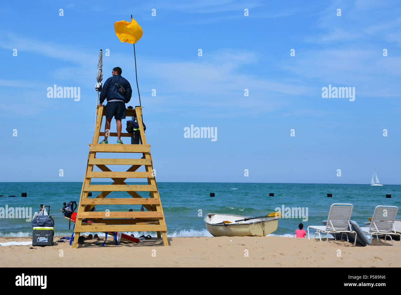 Lifeguard usa boat hi-res stock photography and images - Alamy