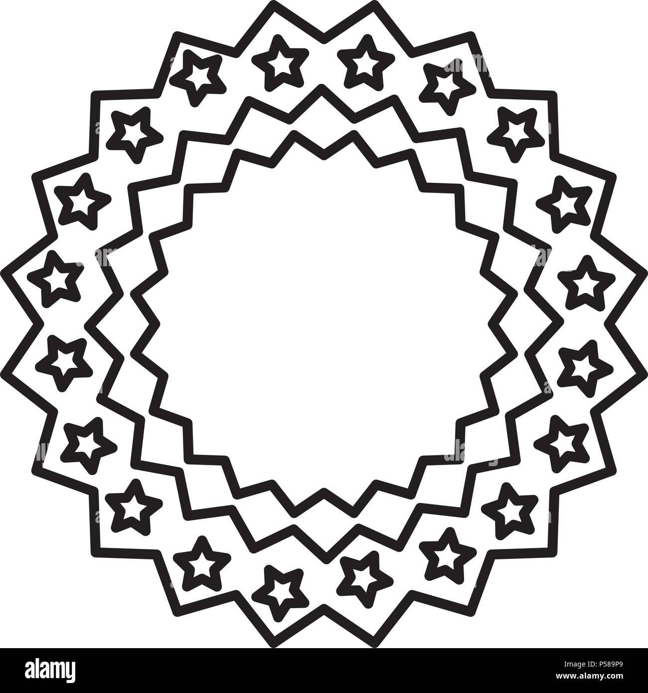 line america usa label country nation vector illustration Stock Vector ...