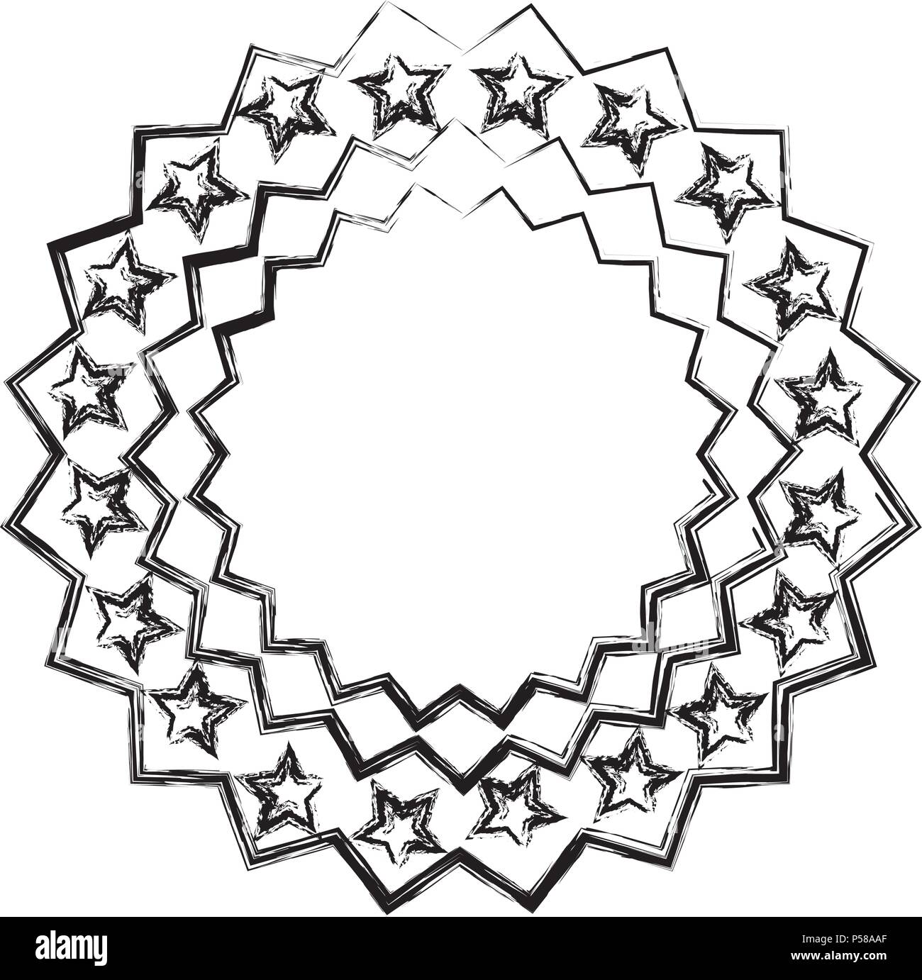 grunge america usa label country nation vector illustration Stock ...